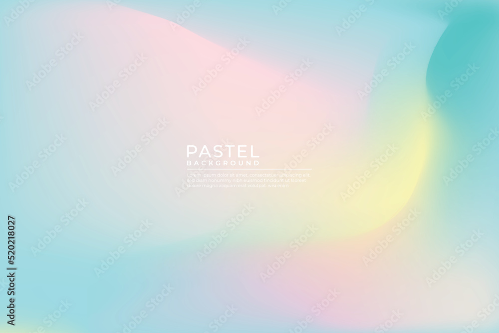 Soft colorful background with gradient pastel color palette Stock ...