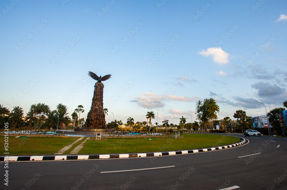 The eagle (garuda) monument in the middle of a roundabout near Hang ...