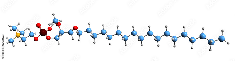 3D image of Edelfosine skeletal formula - molecular chemical structure ...