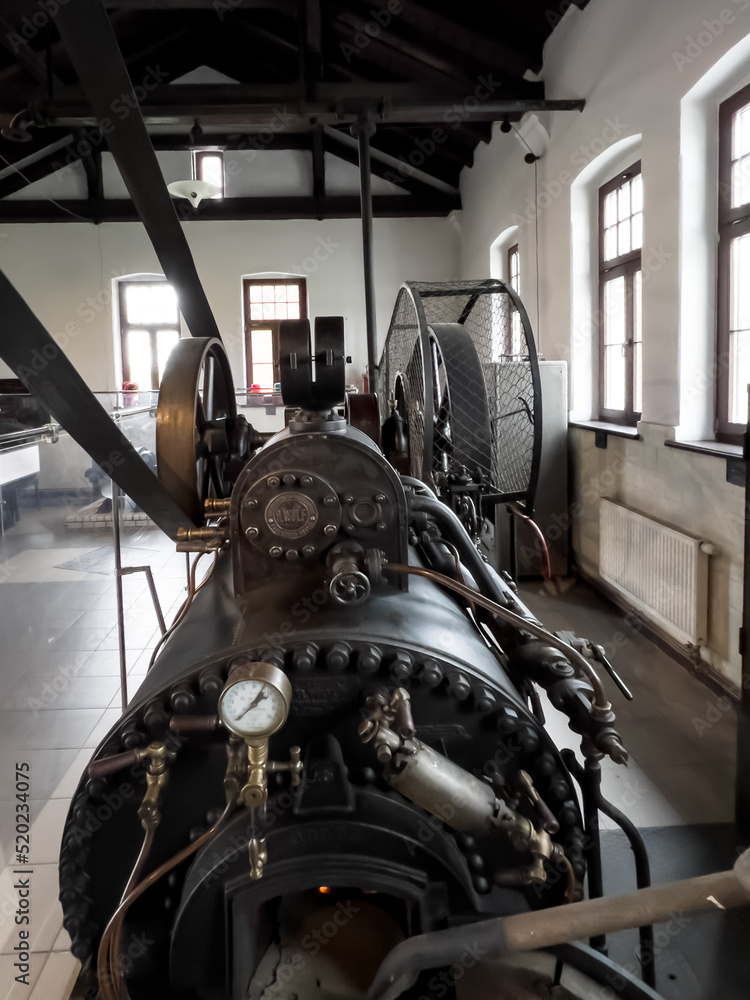 Foto de Rozewie, Poland, May 13, 2022: The building of the old engine ...