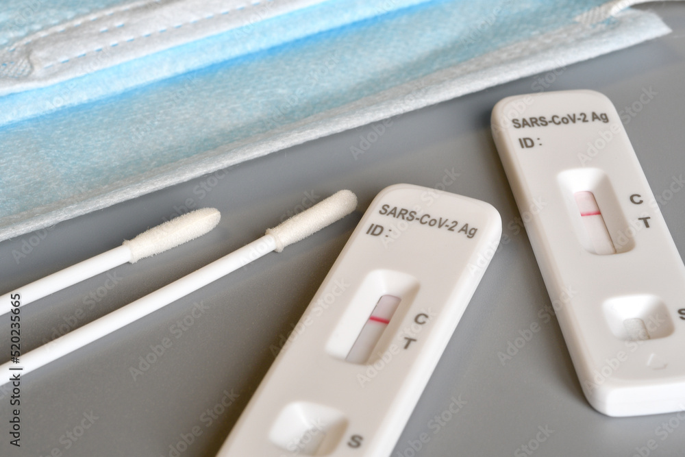 SARS‑CoV‑2 antigen test kit for self testing with negative results, one ...