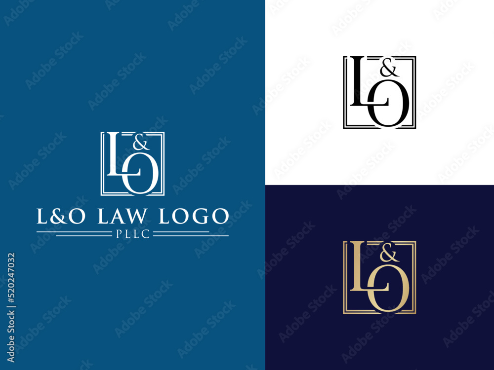 L&O law logo or LO modern logo, icon, letter, initials, and monogram ...