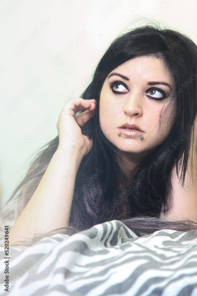 emo gothic girl Stock Photo | Adobe Stock