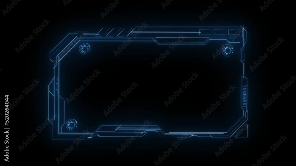 Hud Frame Digital Technology Plexus Lines, Technology HUD template ...