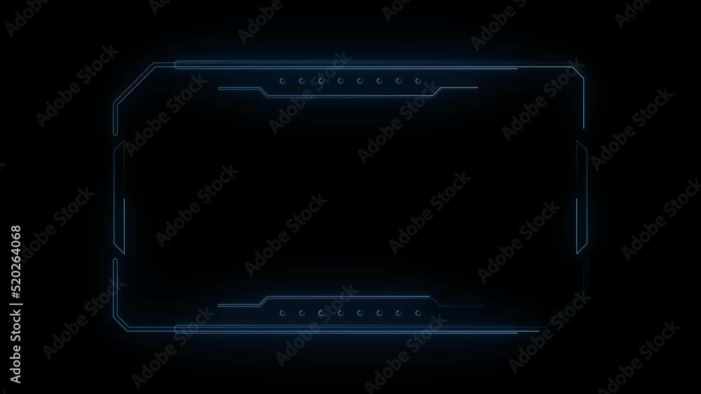 Hud Frame Digital Technology Plexus Lines, Technology HUD template ...