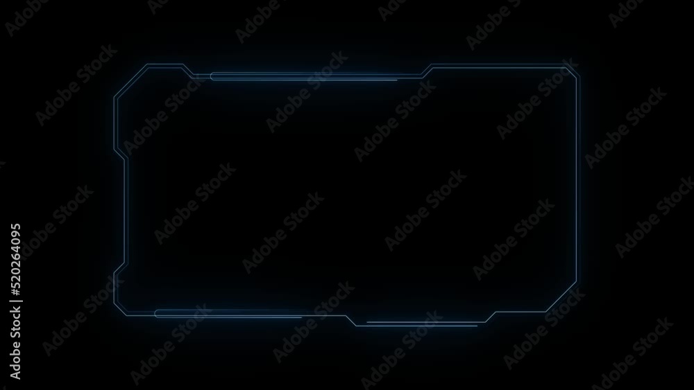 Hud Frame Digital Technology Plexus Lines, Technology HUD template ...