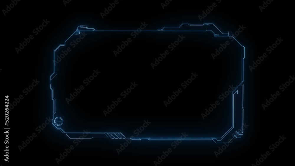 Hud Frame Digital Technology Plexus Lines, Technology HUD template ...