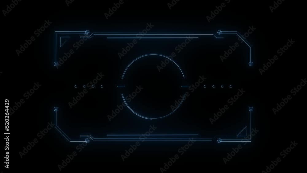Hud Frame Digital Technology Plexus Lines, Technology HUD template ...