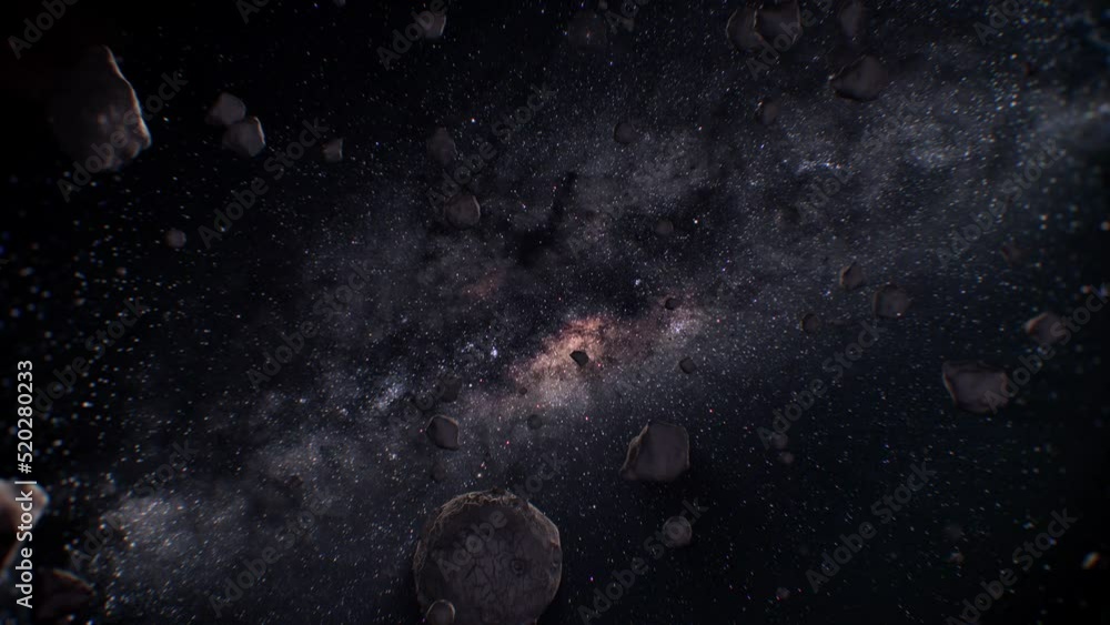 Outer Space Background Outer Space Background Loop with meteor in space ...