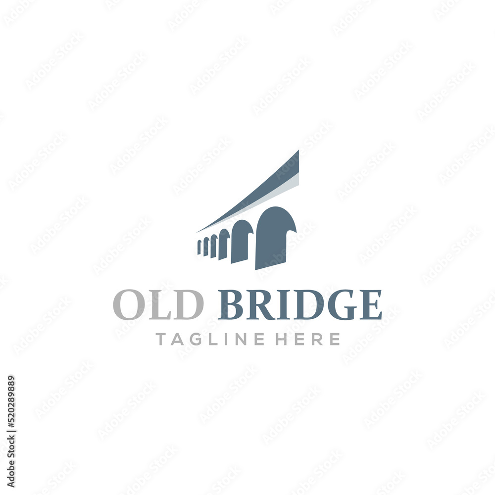 old bridge logo design creative vector design inspiration for any ...