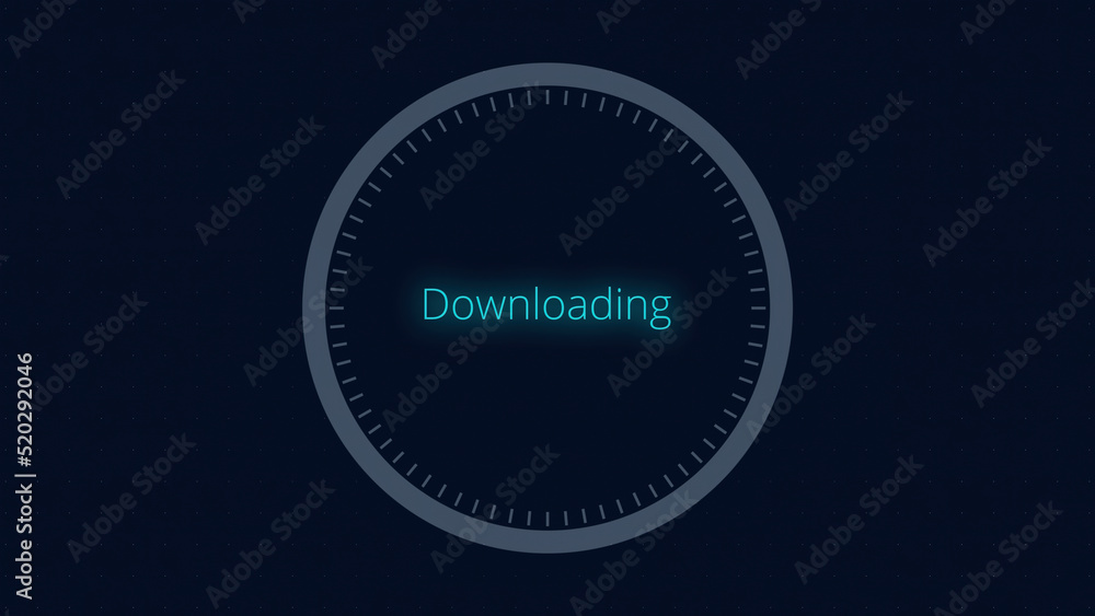 Infographics Circular Graph Animation Counting. Loading animation Stock ...