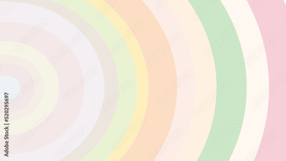 rainbow circle youtube and Facebook cover background 04 Stock ...