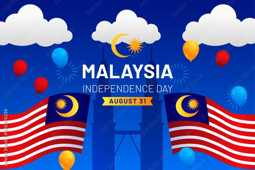 Malaysia independence day background. Malaysian national day 31st of ...