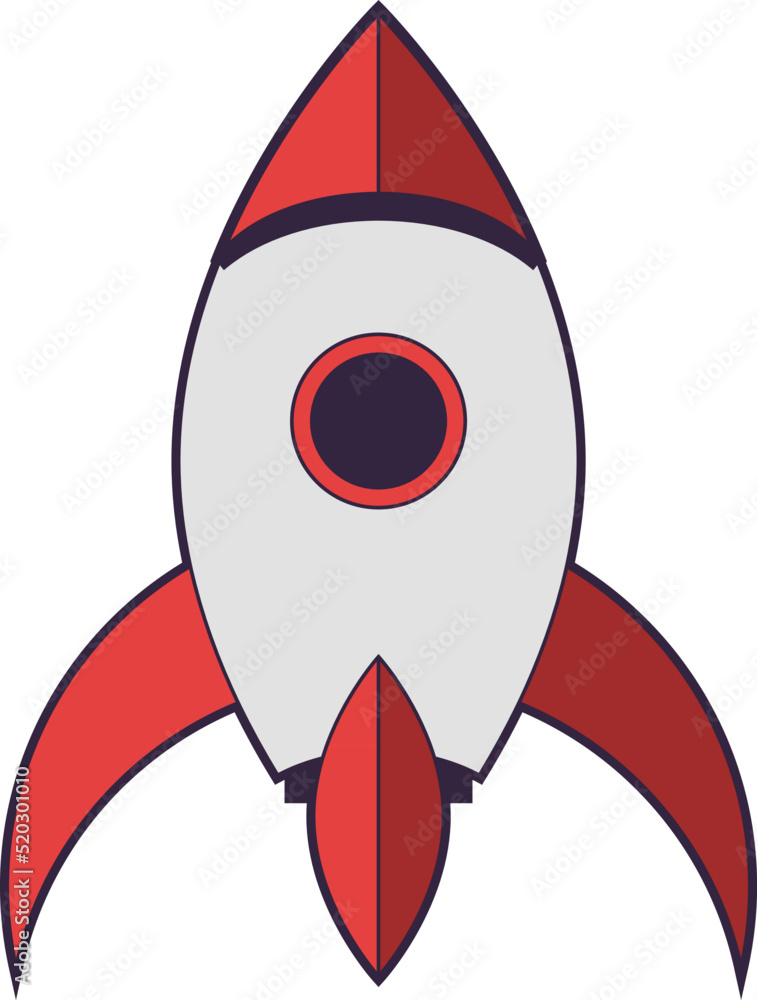 Space shuttle, Rocket Vector, Cartoon Anime Manga Style Rocket Vector ...