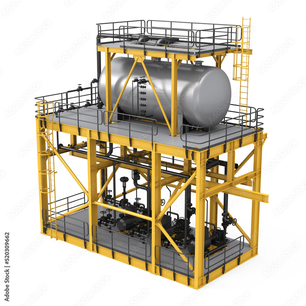 Pressure Vessel Tank Isolated Stock Illustration | Adobe Stock