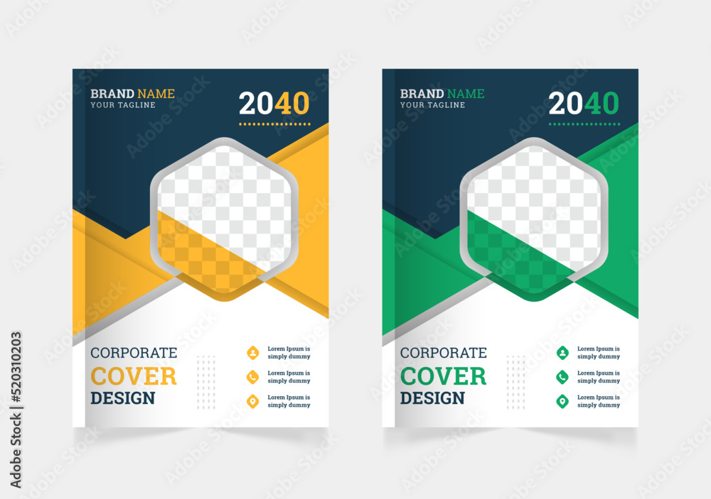 City background corporate book cover design template a4 or can be used ...