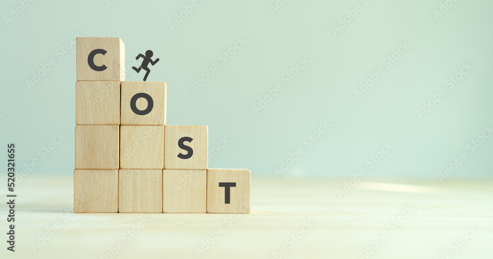 Lean cost thinking concept. Cost reduction concept. Business process ...