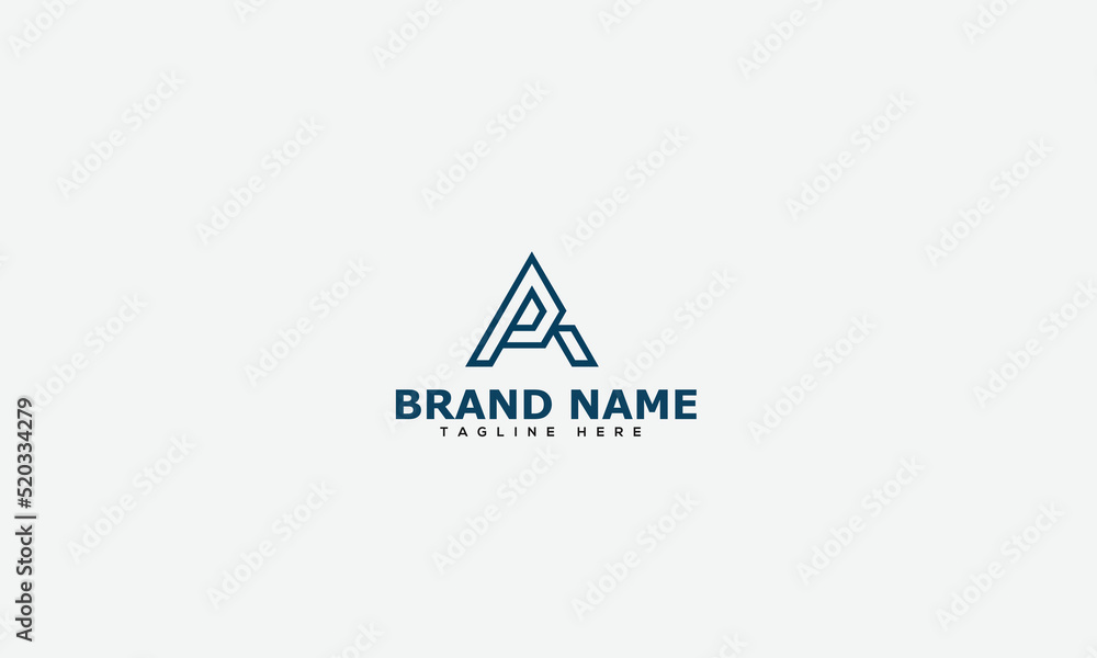 Logo design letter AP . Elegant modern. Vector template. Stock Vector ...