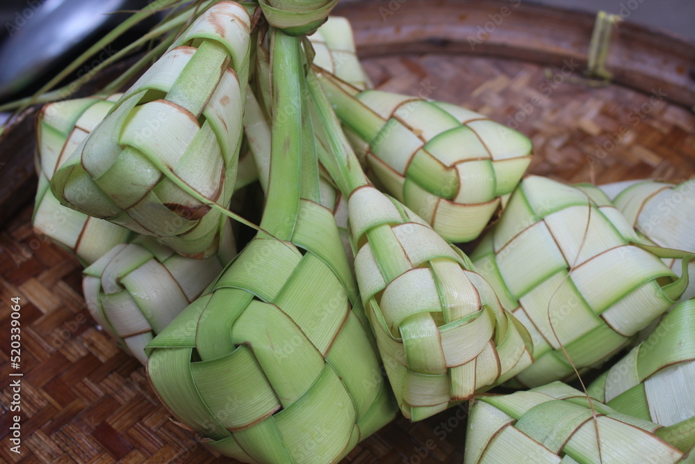 Ketupat or kupat is a typical maritime Southeast Asian dish made from ...