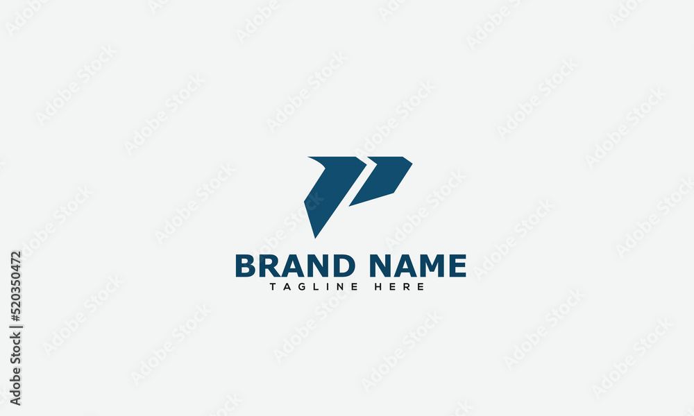 Logo design letter P . Elegant modern. Vector template. Stock Vector ...