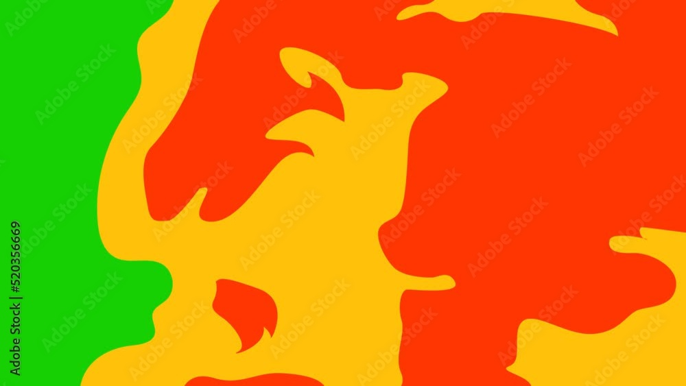 Cartoon fire transitions on a green screen. Fire transitions with alpha ...