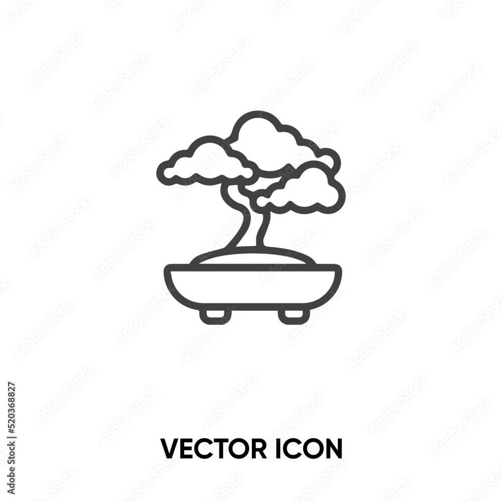 Bonsai vector icon. Modern, simple flat vector illustration for website ...