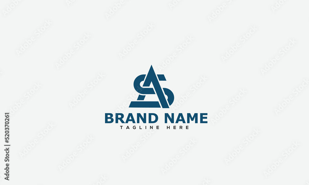 Logo design letter SA . Elegant modern. Vector template. Stock Vector ...