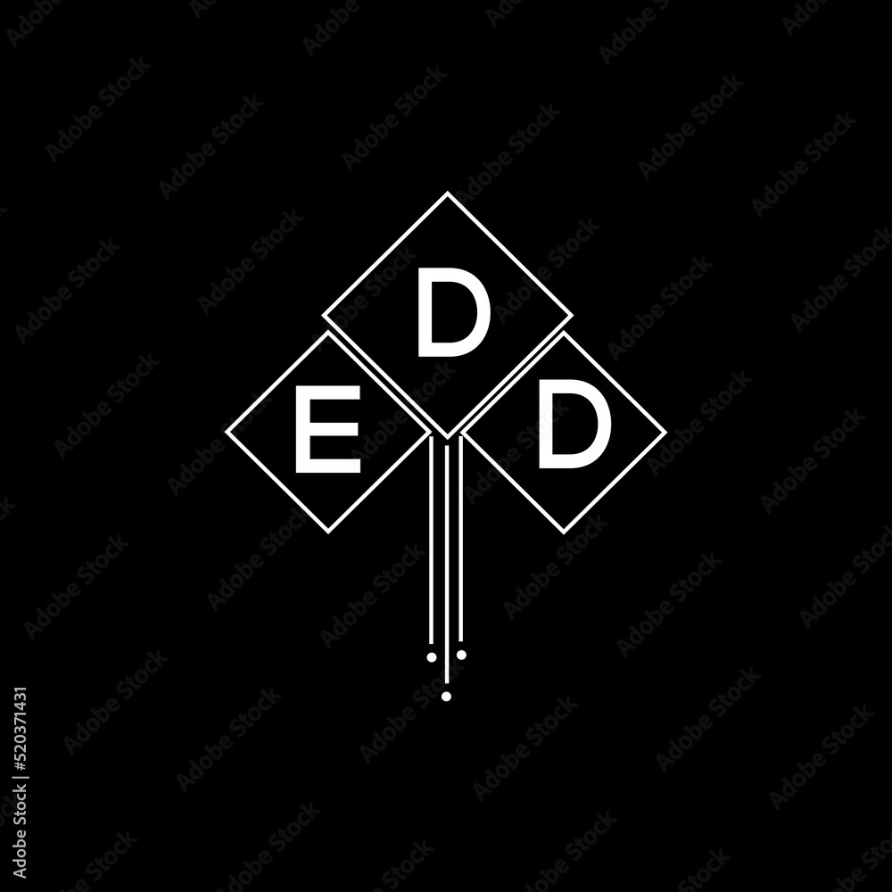 EDD letter logo design with white background in illustrator, EDD vector ...