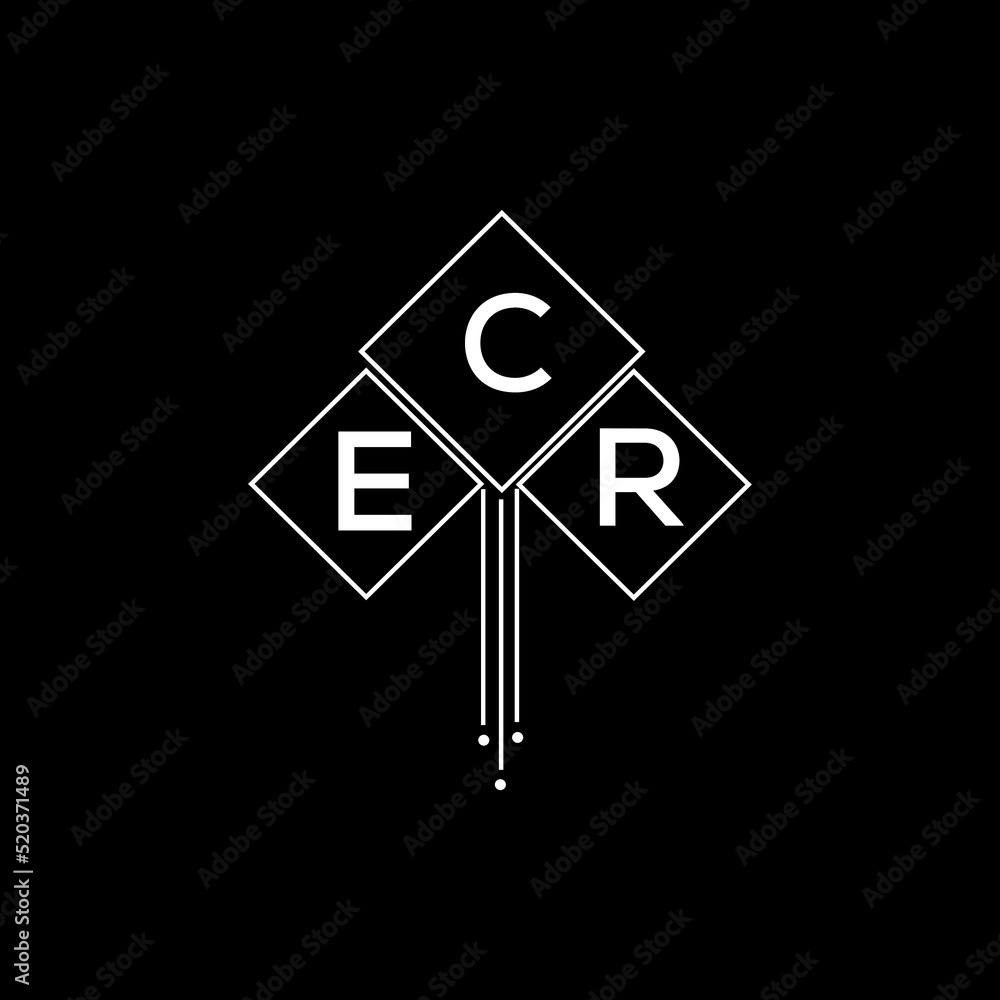ECR letter logo design with white background in illustrator, ECR vector ...