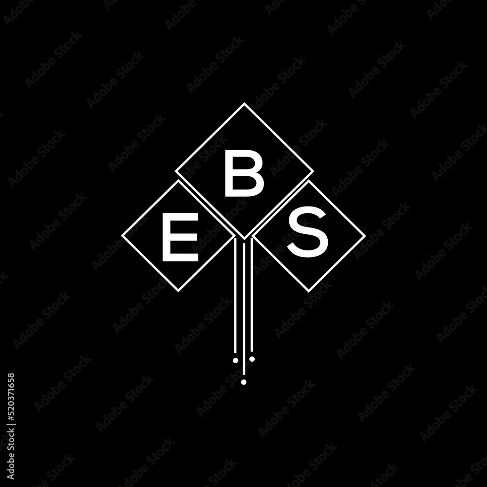 EBS letter logo design with white background in illustrator, EBS vector ...