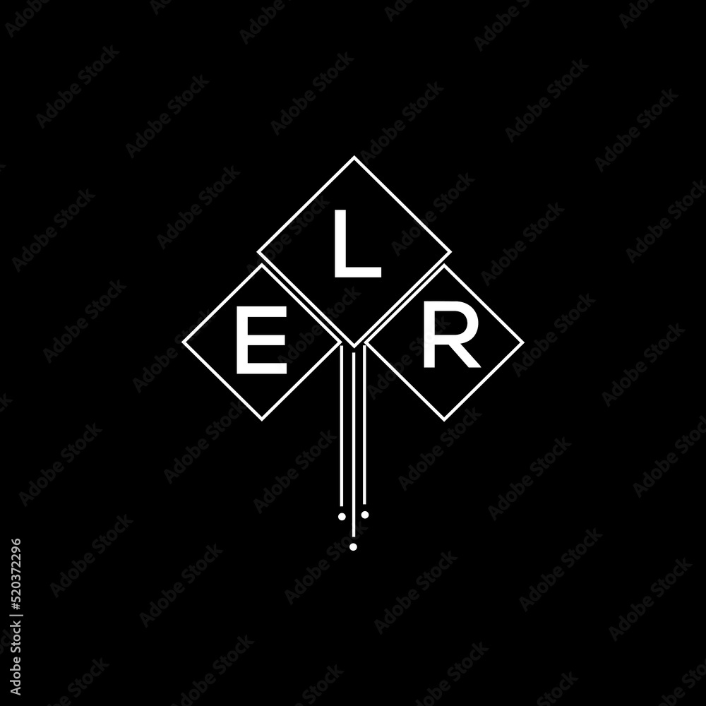ELR letter logo design with white background in illustrator, ELR vector ...