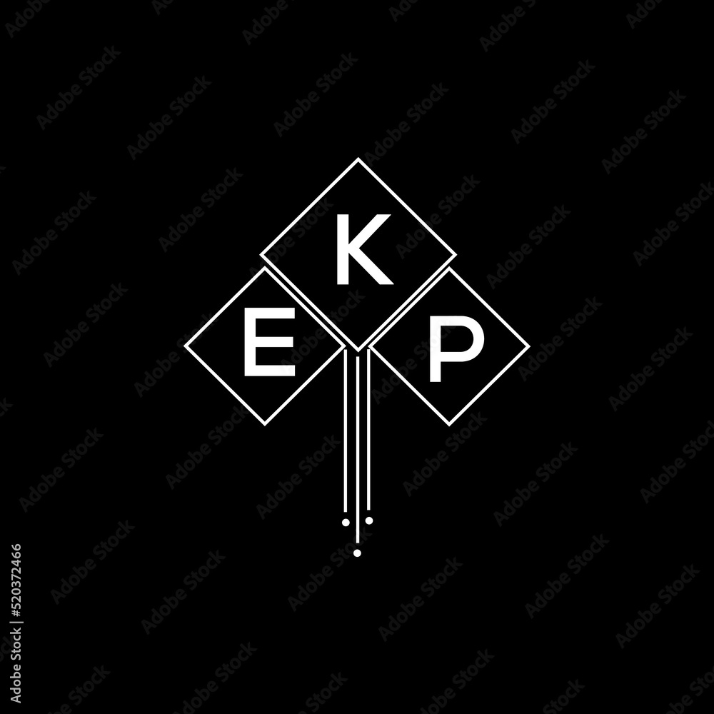 EKP letter logo design with white background in illustrator, EKP vector ...