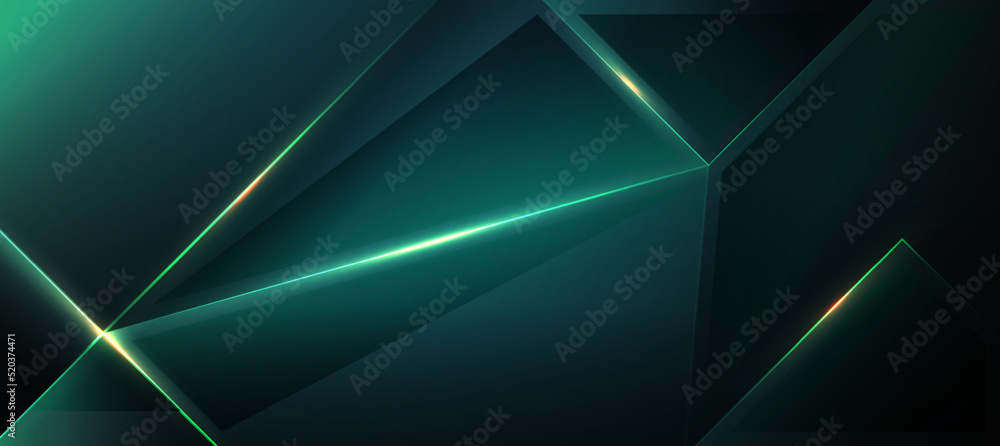 green abstract green light abstract ,background polygon elegant ...
