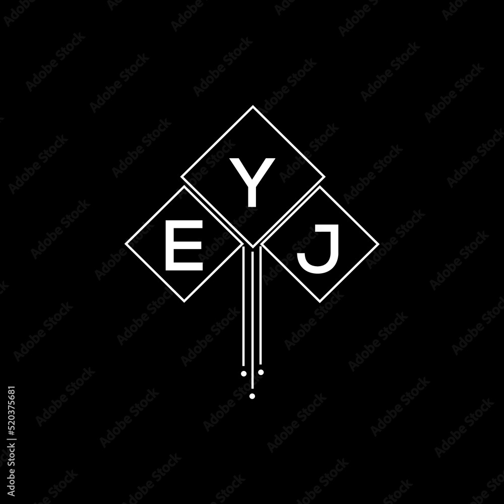 EYJ letter logo design with white background in illustrator, EYJ vector ...