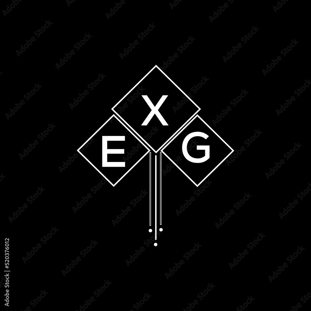 EXG letter logo design with white background in illustrator, EXG vector ...