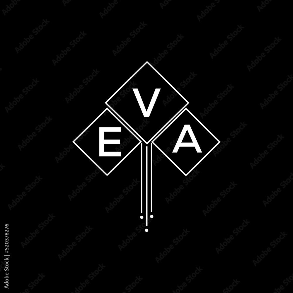 EVA letter logo design with white background in illustrator, EVA vector ...
