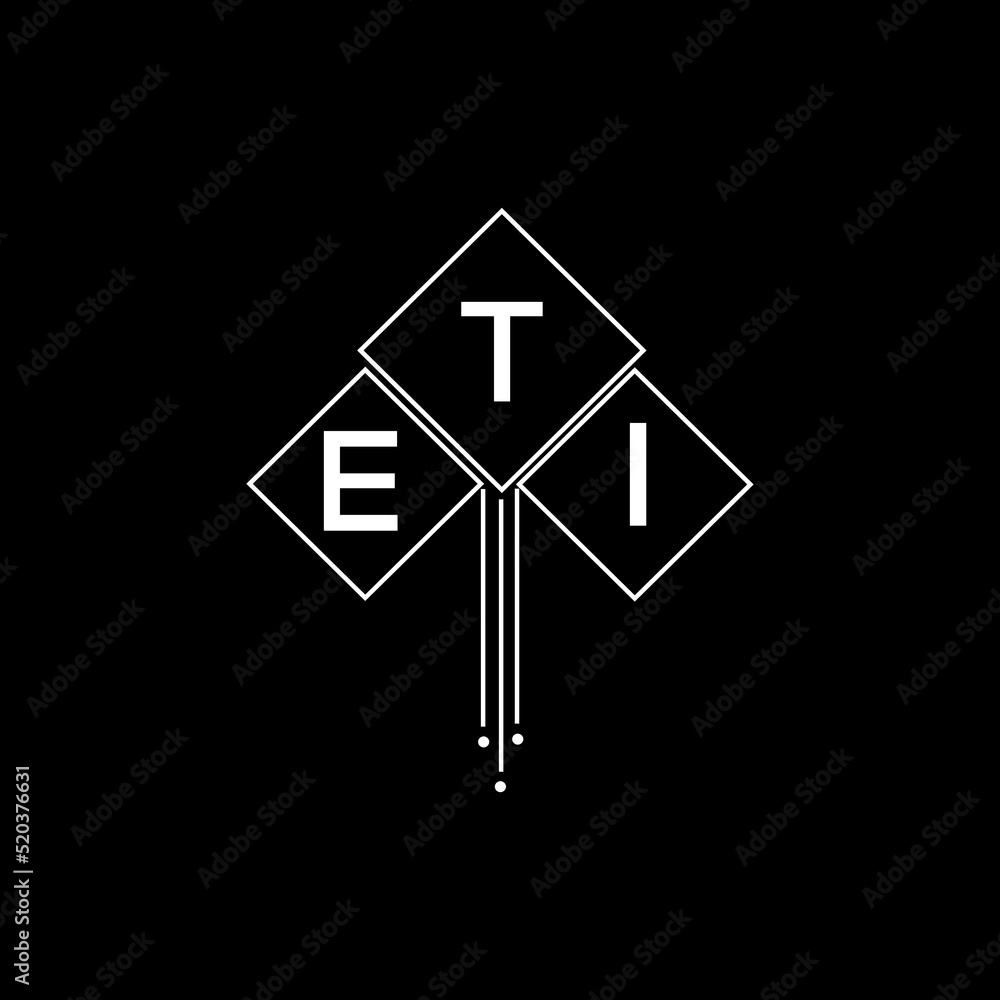ETI letter logo design with white background in illustrator, ETI vector ...
