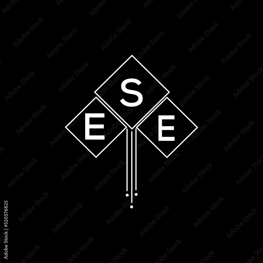 ESE letter logo design with white background in illustrator, ESE vector ...