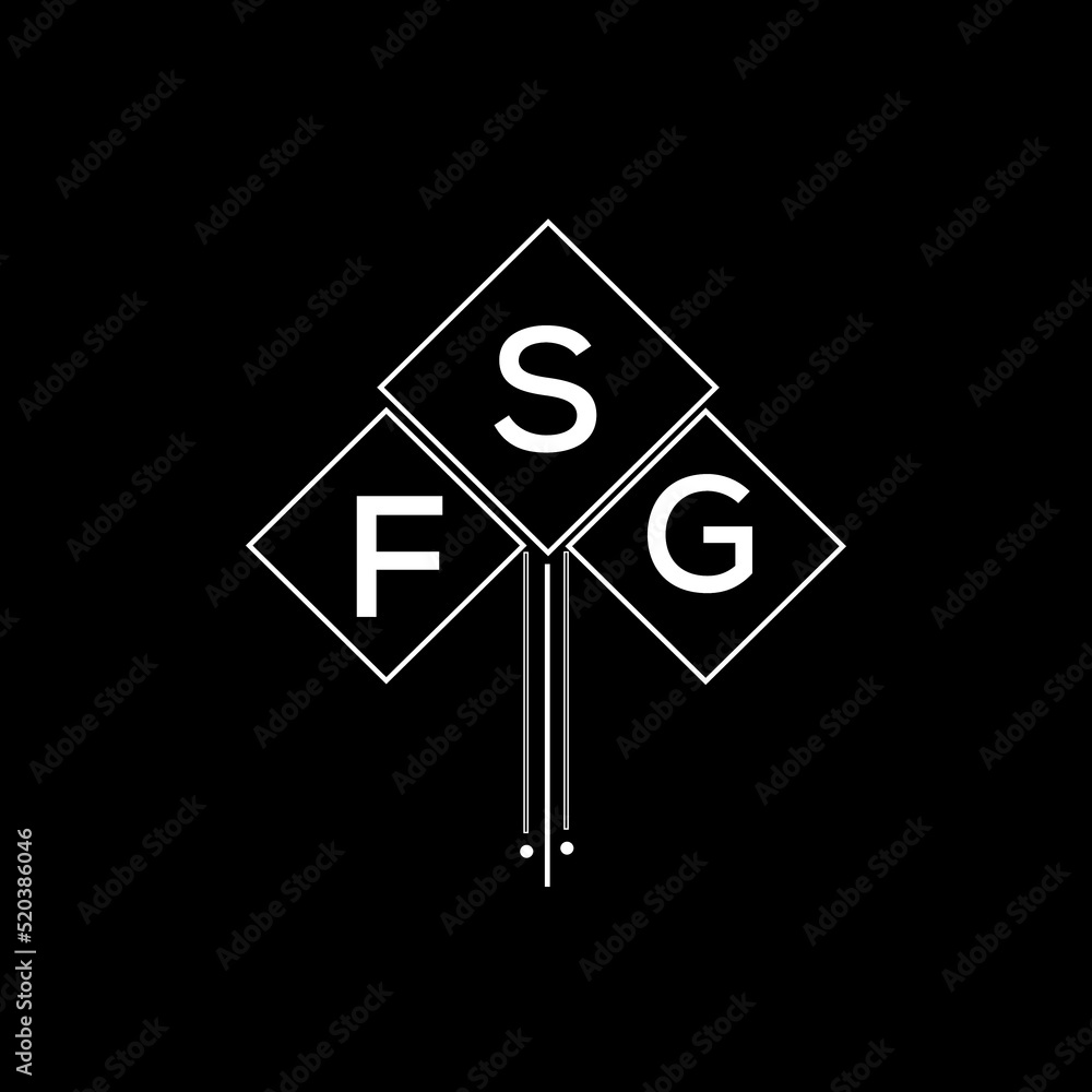 FSG letter logo design with white background in illustrator, FSG vector ...