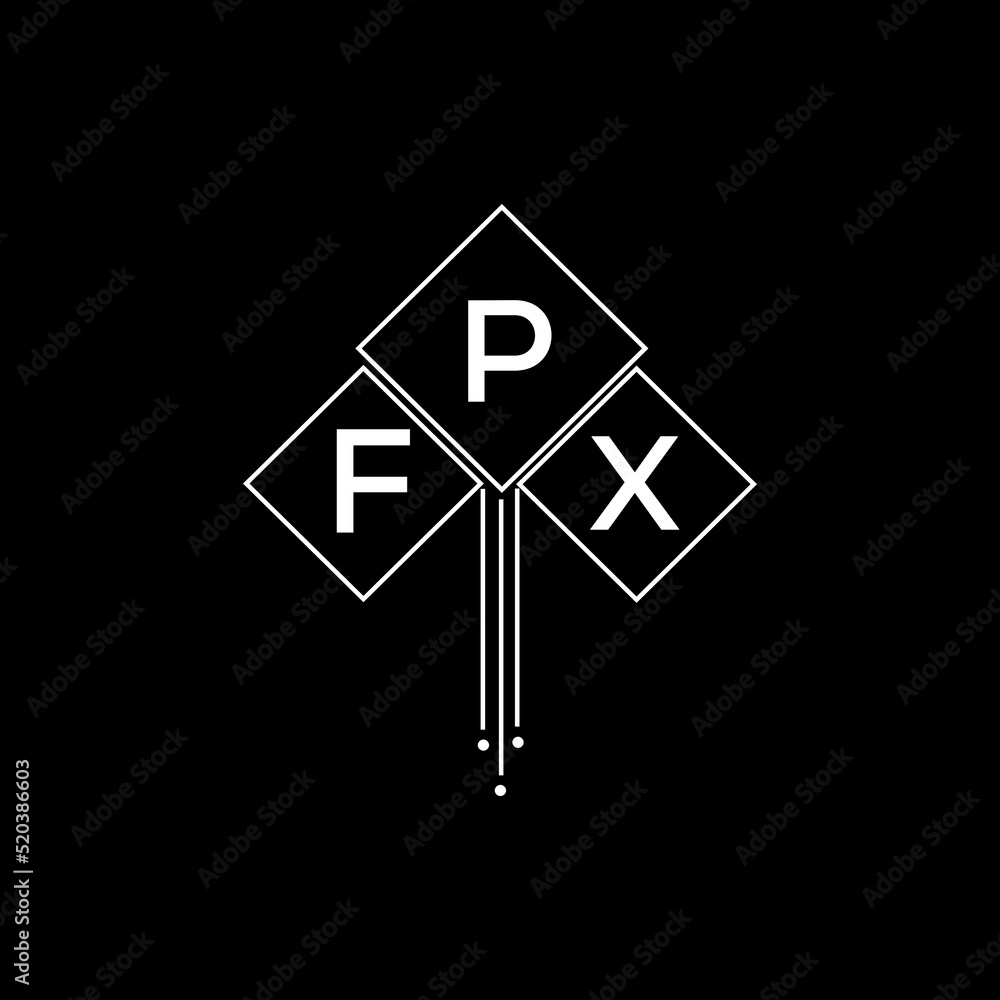 FPX letter logo design with white background in illustrator, FPX vector ...