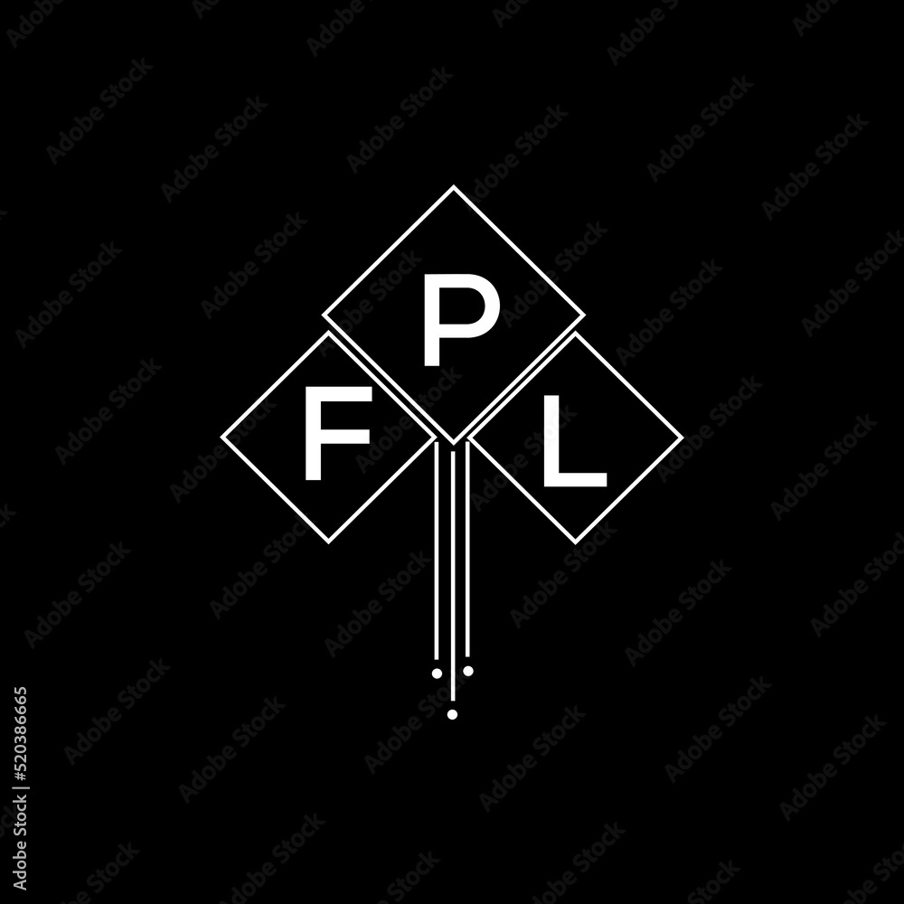 FPL letter logo design with white background in illustrator, FPL vector ...