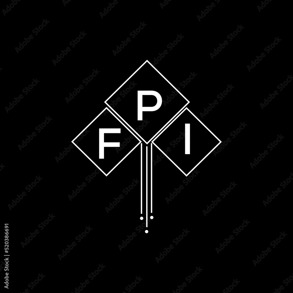FPI letter logo design with white background in illustrator, FPI vector ...