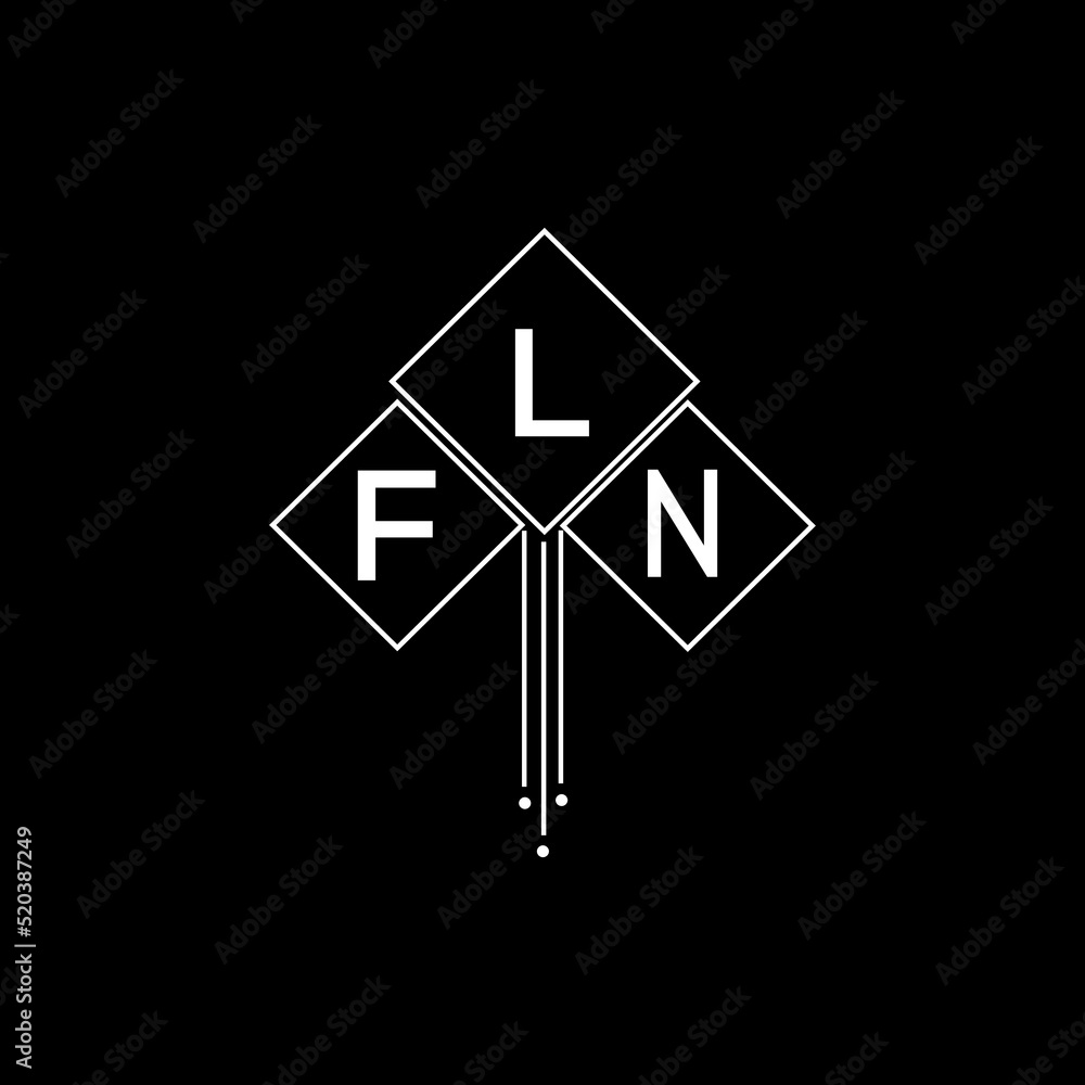 FLN letter logo design with white background in illustrator, FLN vector ...