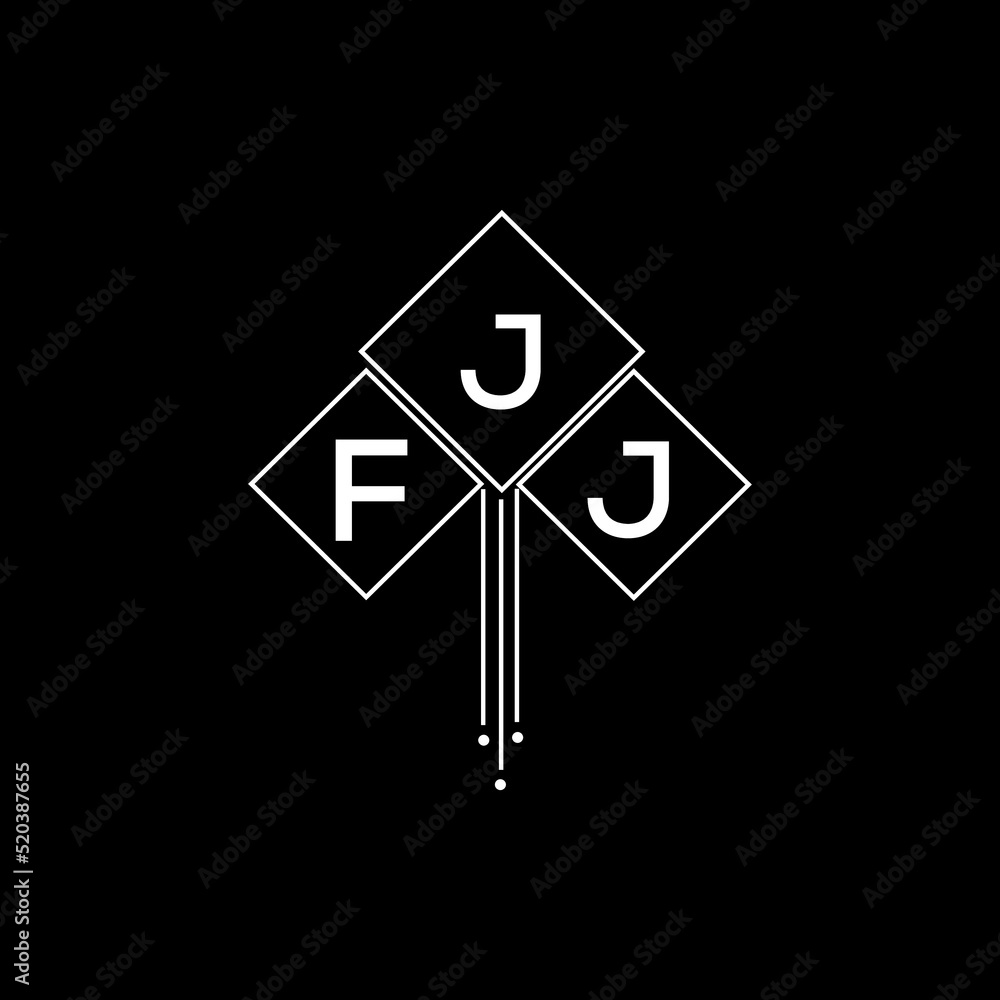 FJJ letter logo design with white background in illustrator, FJJ vector ...