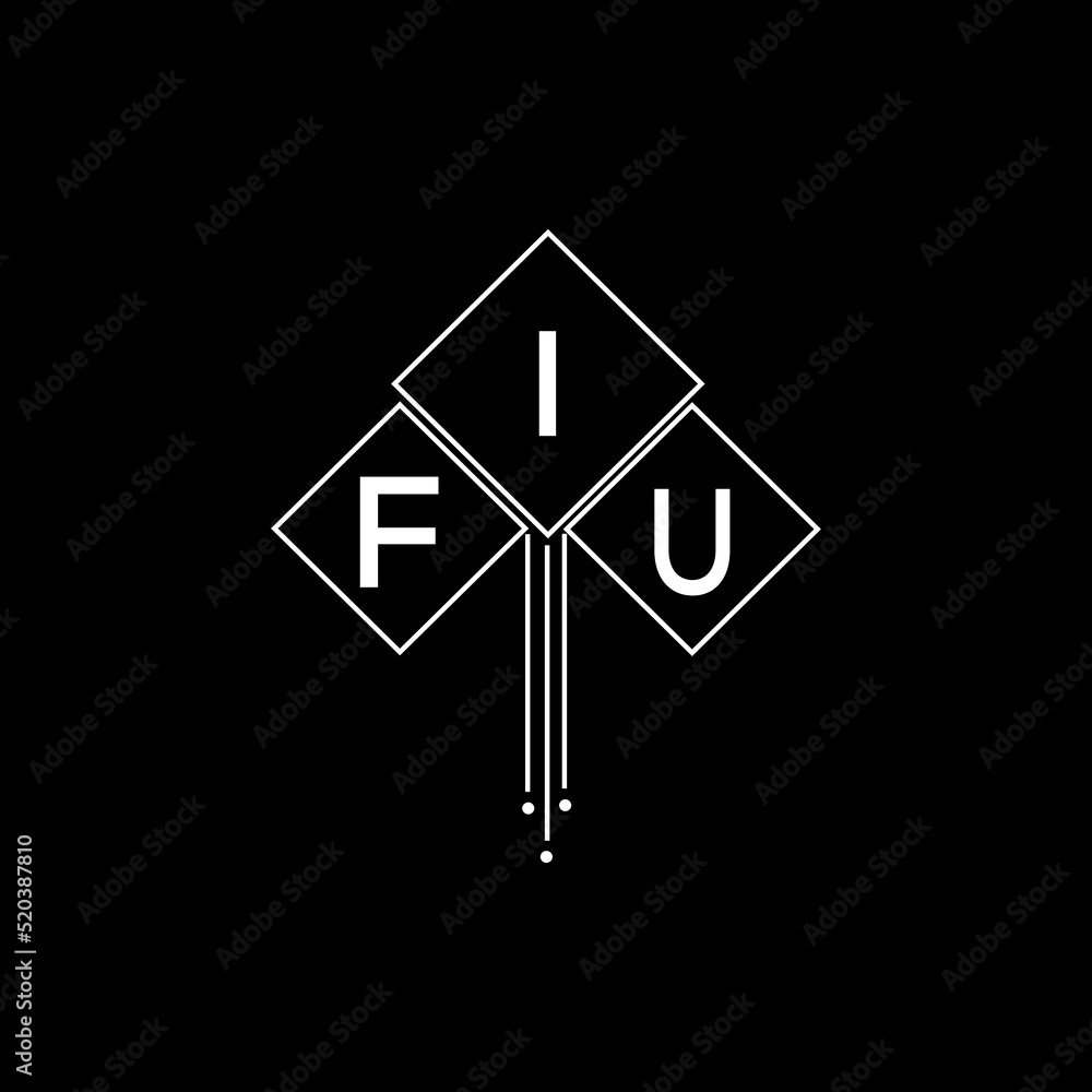 FIU letter logo design with white background in illustrator, FIU vector ...