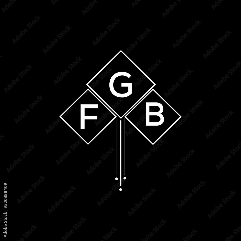 FGB letter logo design with white background in illustrator, FGB vector ...