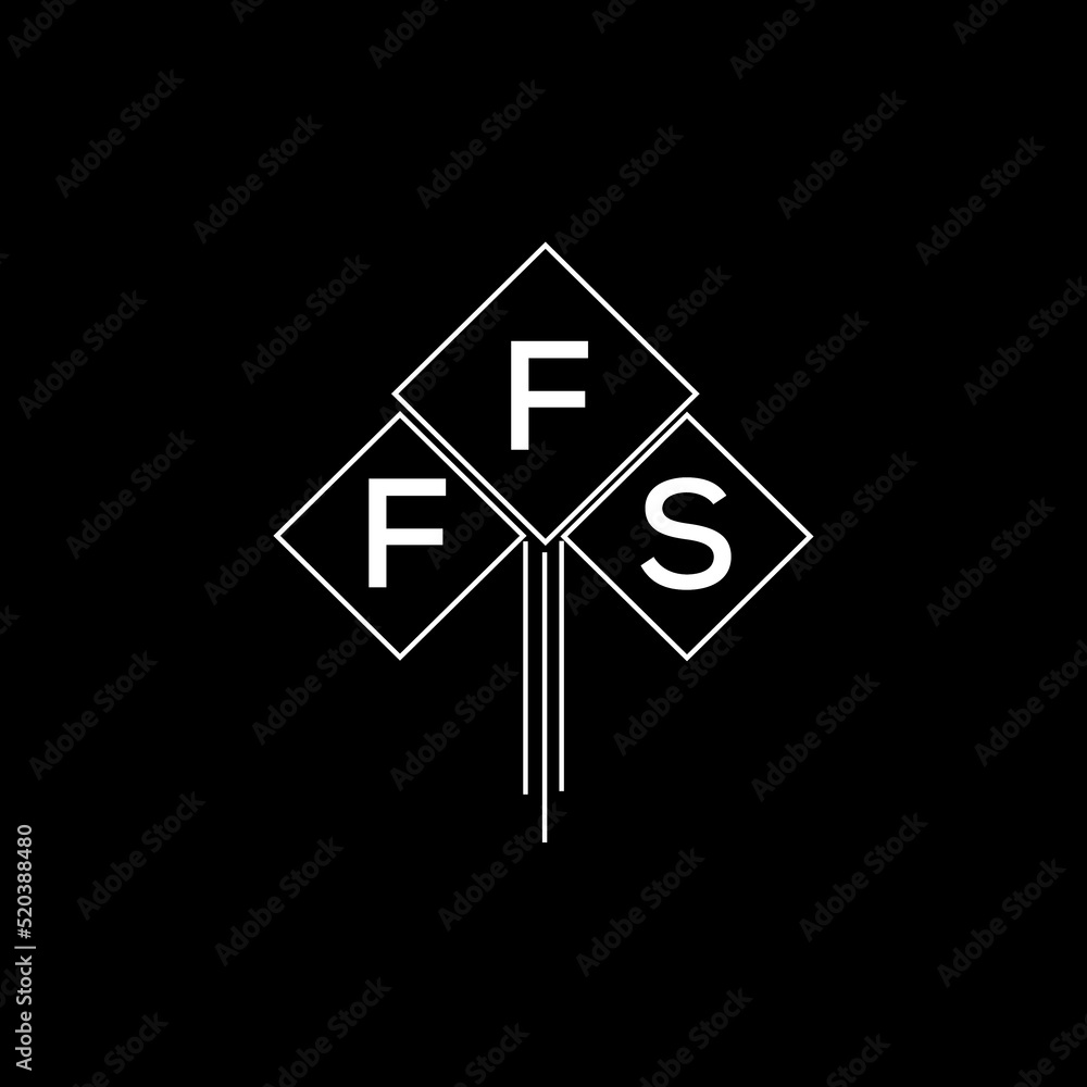 FFS letter logo design with white background in illustrator, FFS vector ...