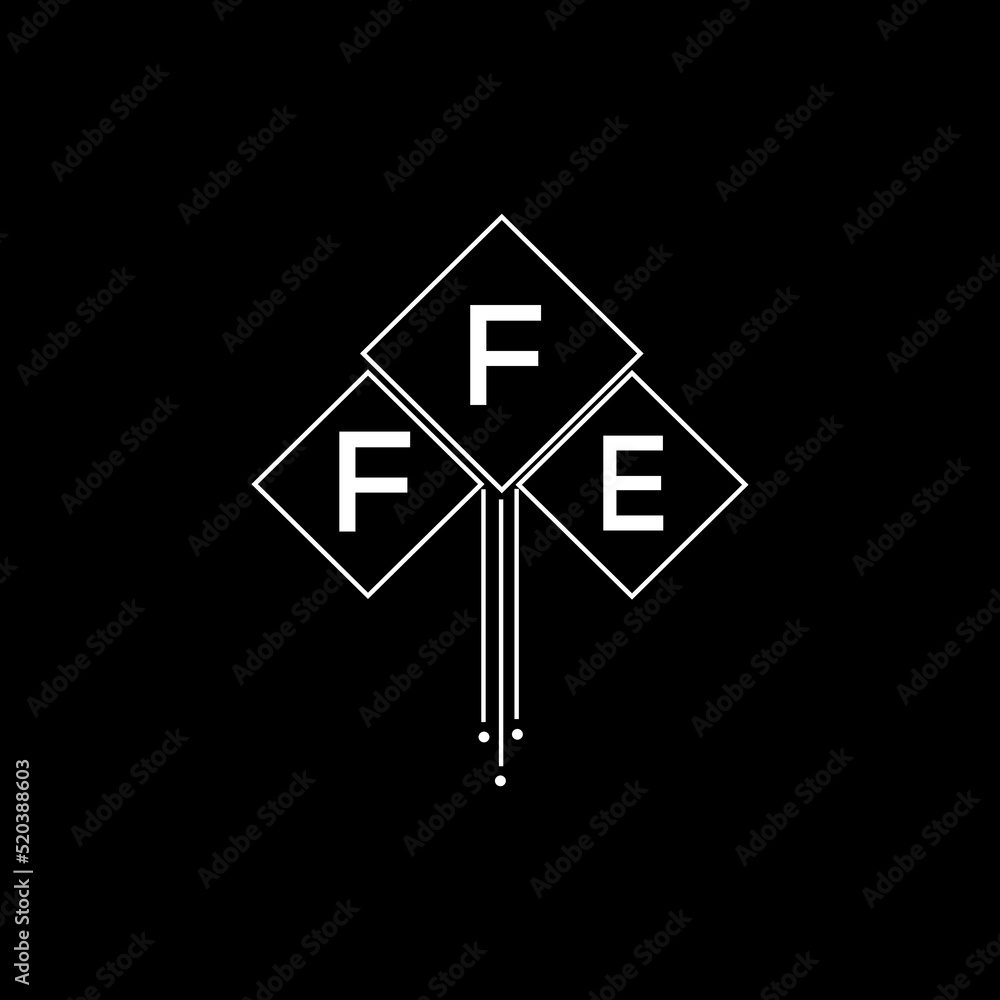 FFE letter logo design with white background in illustrator, FFE vector ...