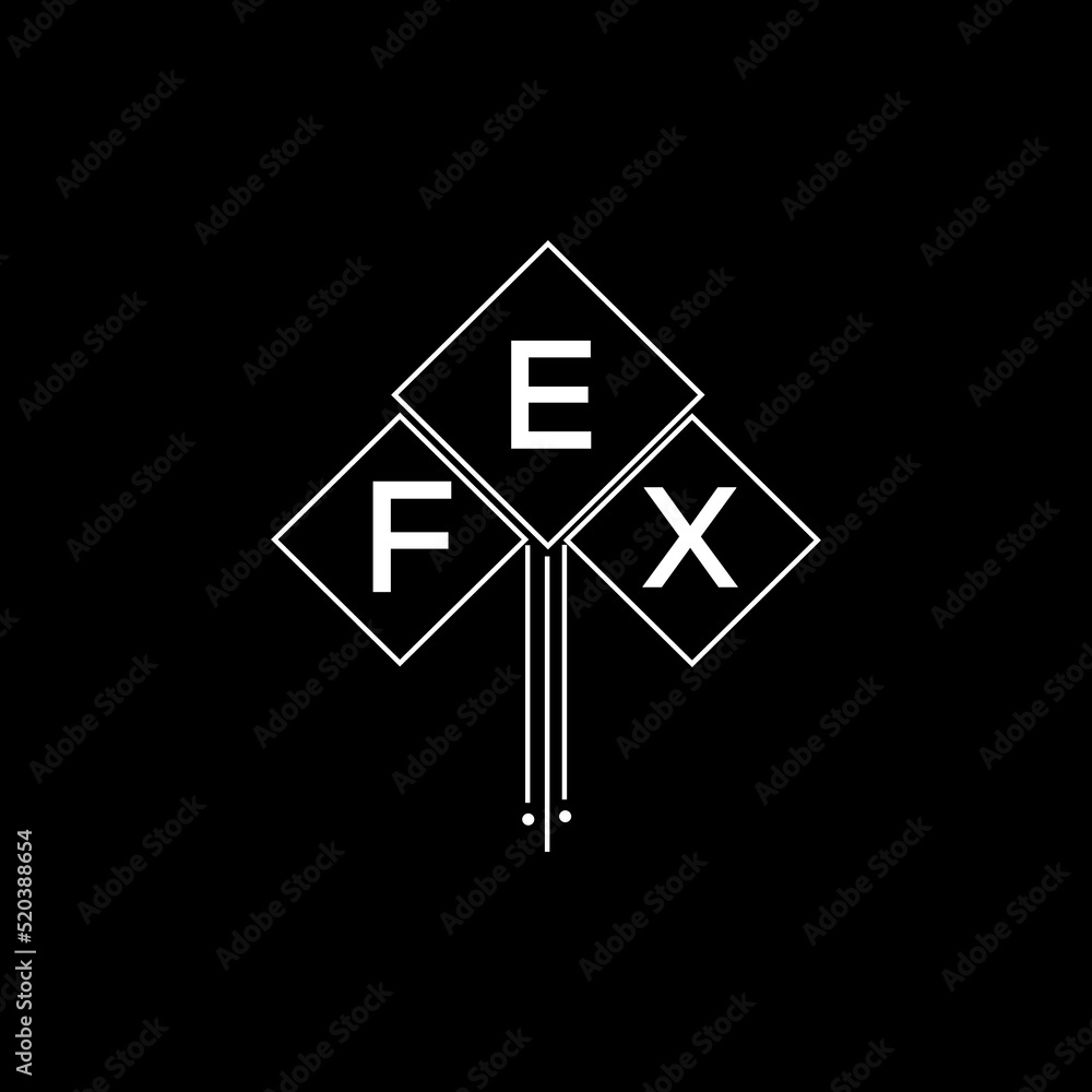 FEX letter logo design with white background in illustrator, FEX vector ...