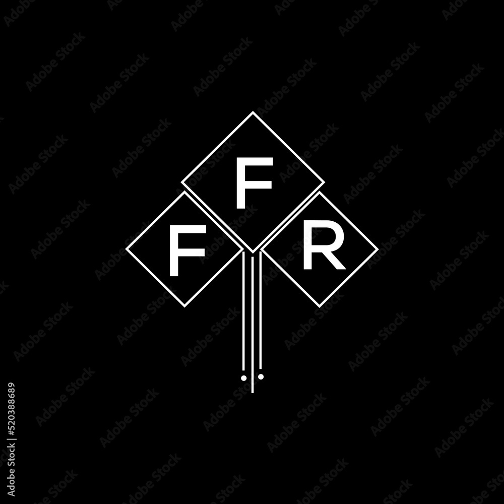 FFR letter logo design with white background in illustrator, FFR vector ...